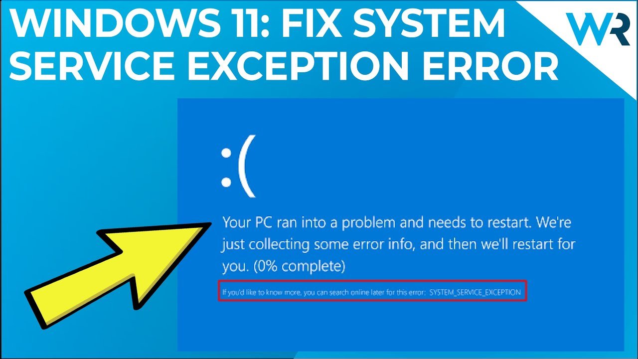 Jak opravit chybu System Service Exception ve Windows 11?