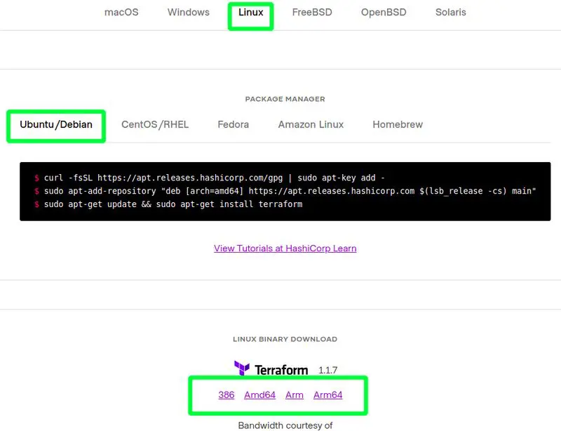 Jak nainstalovat terraform v Ubuntu 22.04