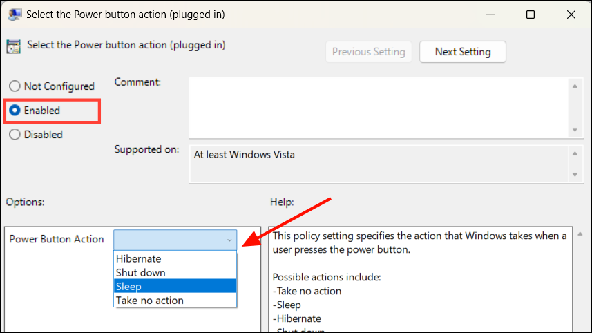 Sådan ændrer du, hvad tænd/sluk-knappen gør i Windows 11 - Tiempo de Frikis