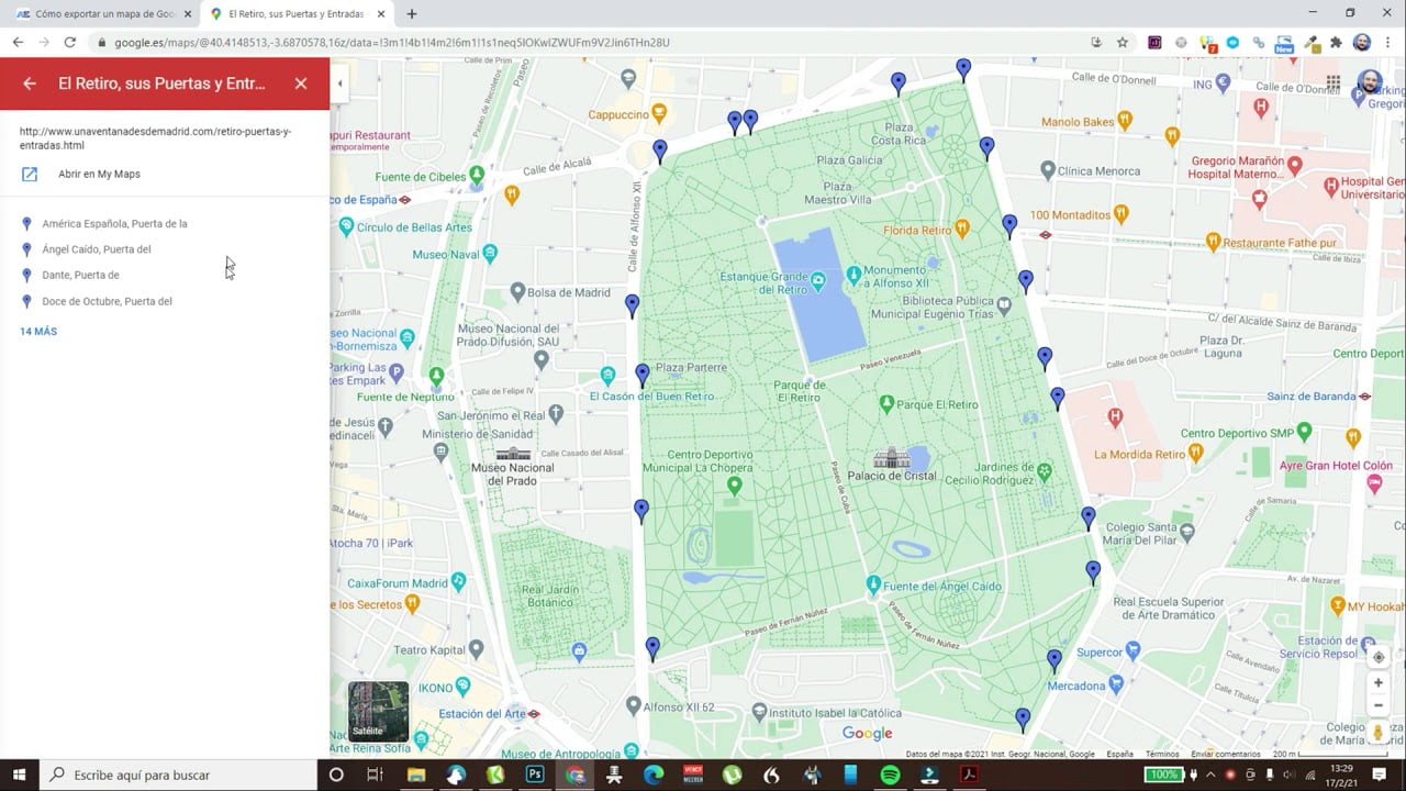 Hvordan eksporterer jeg et kort fra Google Maps til Google Earth ...
