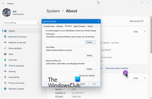 Sådan åbnes Systemegenskaber i Kontrolpanel i Windows 11/10 - Tiempo de Frikis