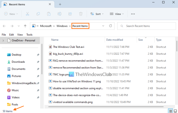 Sådan ser du nyligt åbnede filer i Windows 11/10 - Tiempo de Frikis