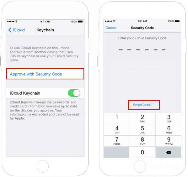 So setzen Sie den iCloud -Sicherheitscode zurück, wenn iCloud Keychain gesperrt ist