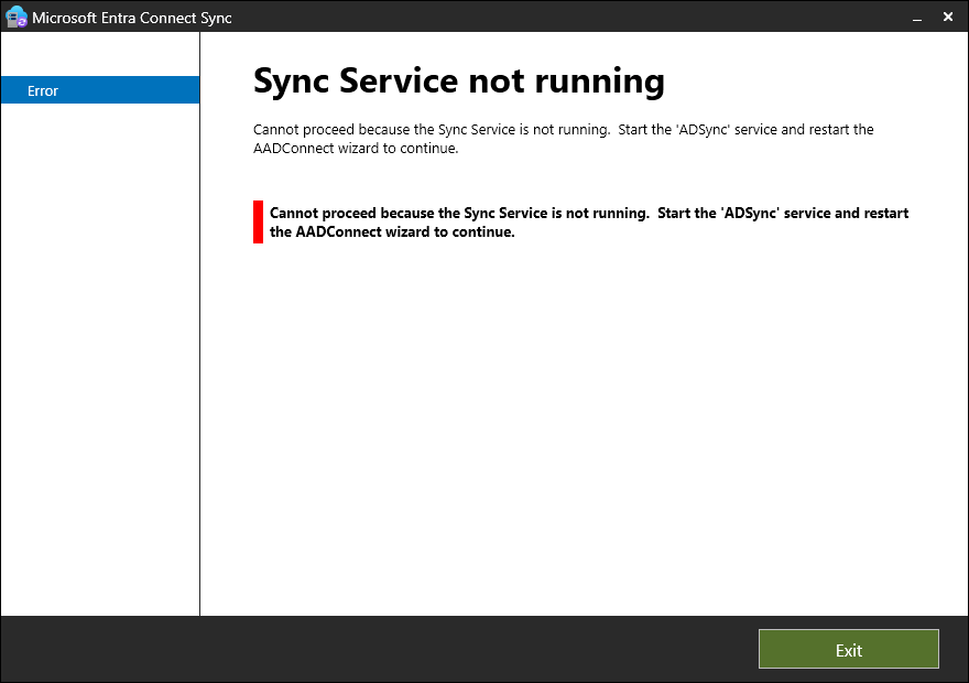 So reparieren Sie Microsoft Entra Connect Sync -Dienst nicht ausgeführt - Tiempo de Frikis