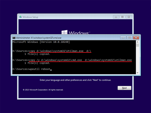 Zurücksetzen vergessenes Windows 11 -Passwort mit utilman.exe Trick ...