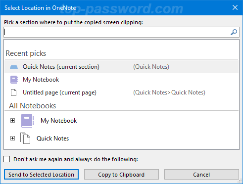 Fix: OneNote Screen Clipping -Verknüpfung funktioniert nicht in Windows 10