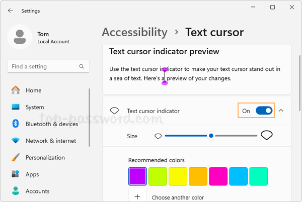 2 Möglichkeiten zum Einschalten des Text -Cursor -Indikators in Windows ...