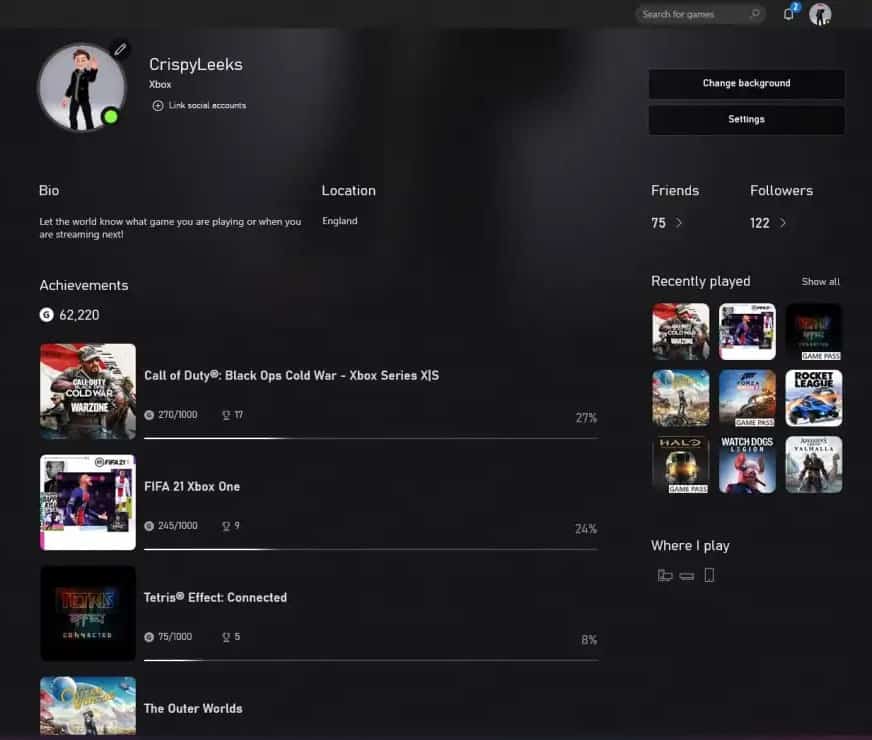 So ändern Sie das PFP-Profilbild in der Xbox-App