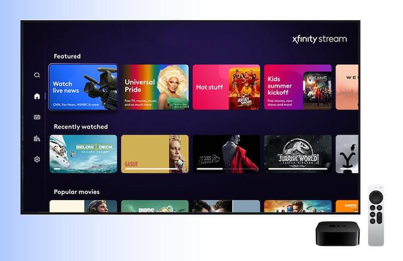 Richten Sie und verwenden Sie Apple Airplay Spiegelung in der Xfinity Stream App - Tiempo de Frikis