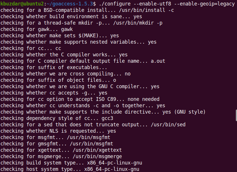 So installieren Sie GoAccess Web Log Analyzer unter Ubuntu 20.04