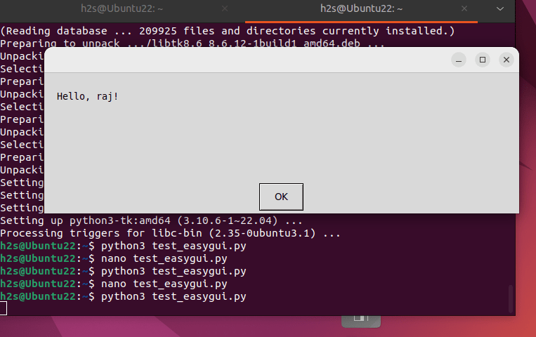 Installation der EasyGUI Python-Bibliothek unter Ubuntu anhand eines ...