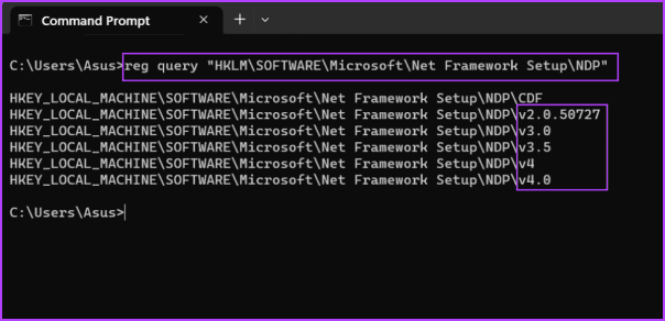 5 Schnelle Möglichkeiten zum Überprüfen von .NET Framework -Version unter Windows 10 und Windows ...