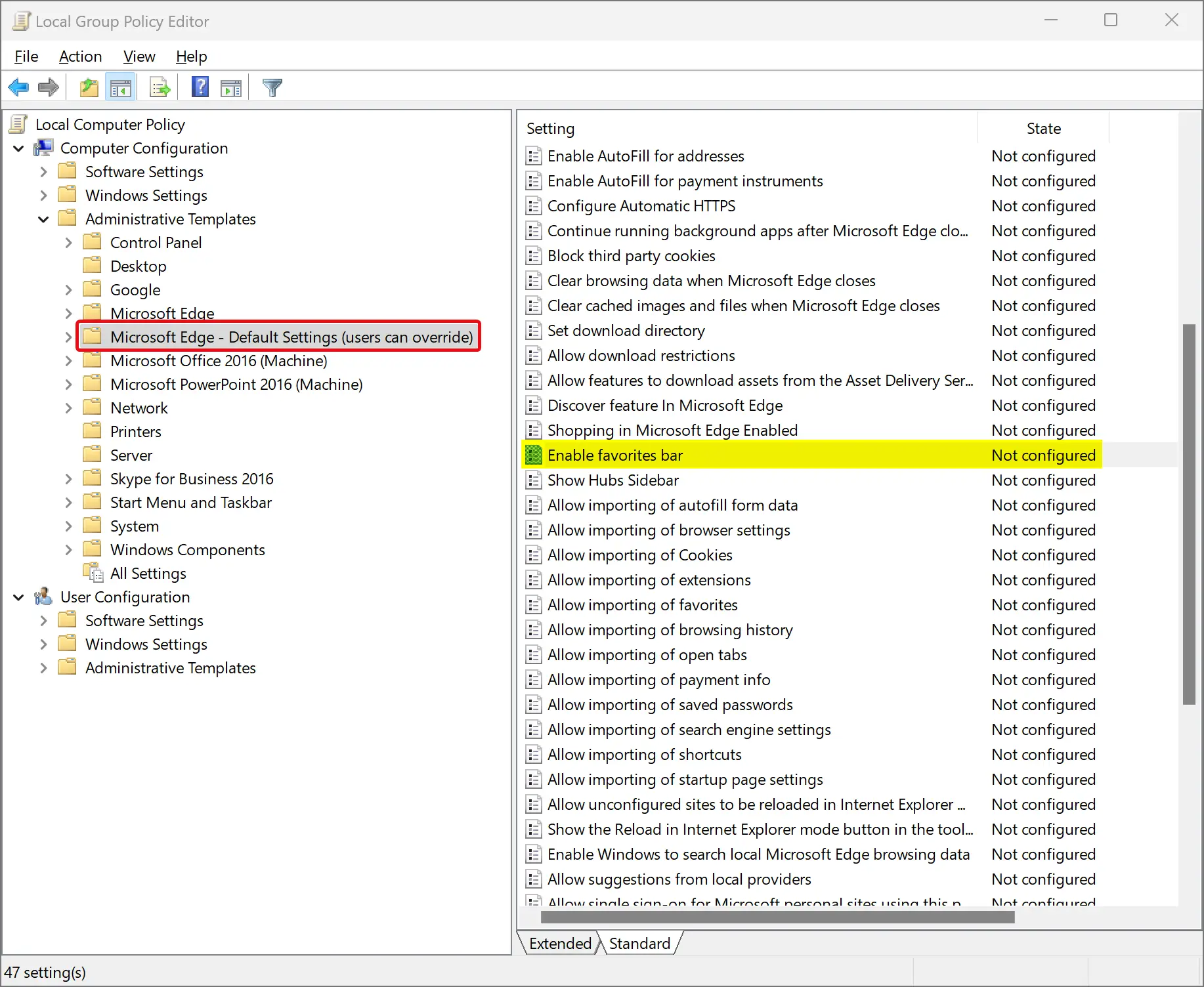 Wie installiere ich Microsoft Edge-Gruppenrichtlinienvorlagen unter Windows 11 oder 10?