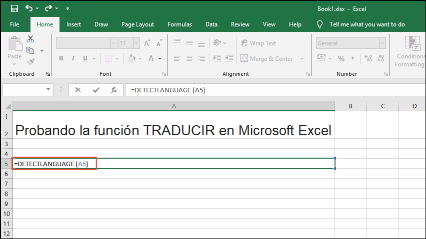 So verwenden Sie die Funktionen TRANSLATE und DETECTLANGUAGE in Excel ...