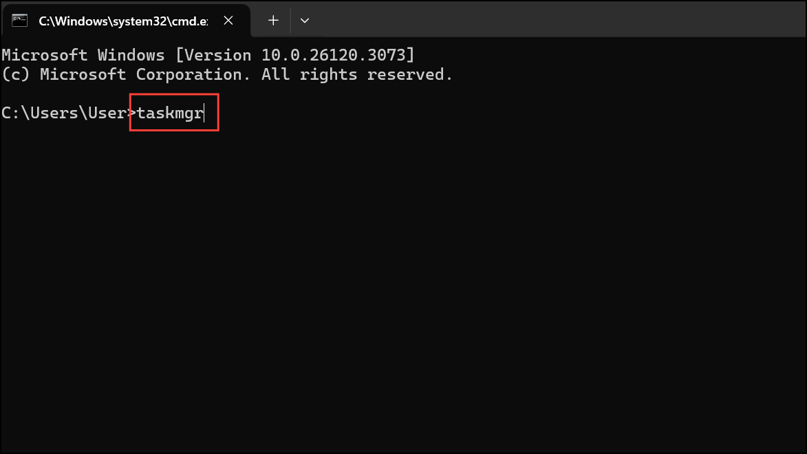 So eröffnen Sie Task Manager von CMD