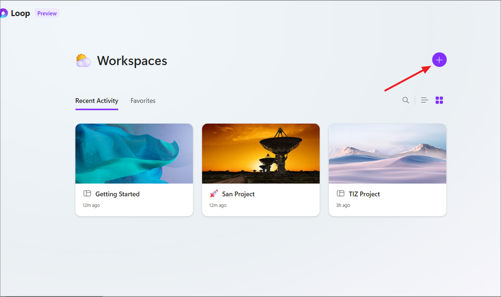 So erstellen Sie einen Arbeitsbereich in Microsoft Loop - Tiempo de Frikis