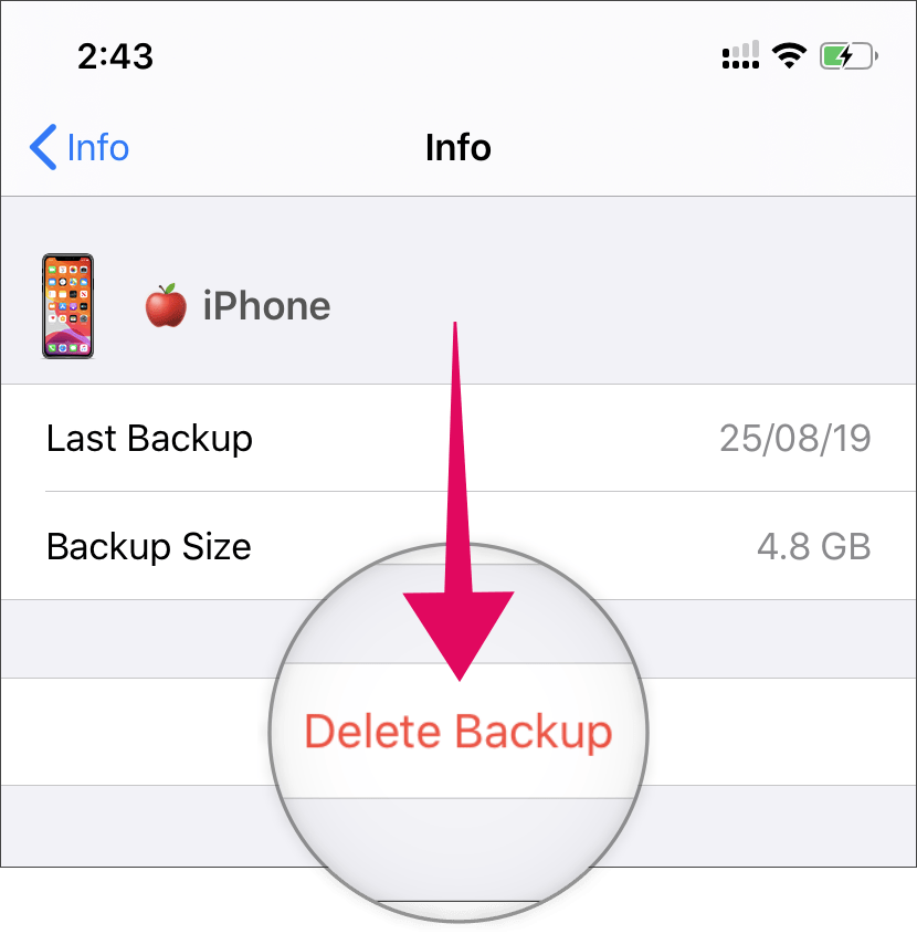 So löschen Sie ein iCloud-Backup vom iPhone