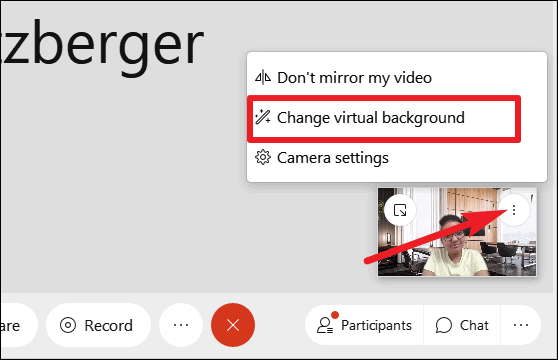 So ändern Sie den Webex -Hintergrund