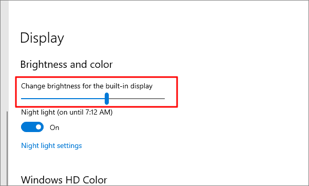 So ändern Sie die Displayhelligkeit in Windows 10