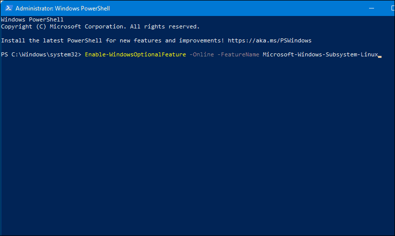So installieren Sie das Windows-Subsystem für Linux unter Windows 11