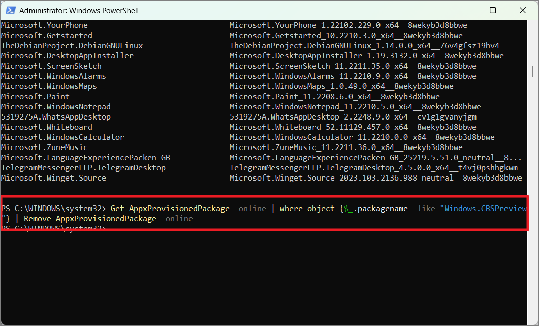 So entfernen Sie Windows 11-System-Apps mit PowerShell
