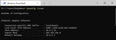 So verwenden Sie den Befehl IPConfig und die erläuterten Optionen - Tiempo de Frikis