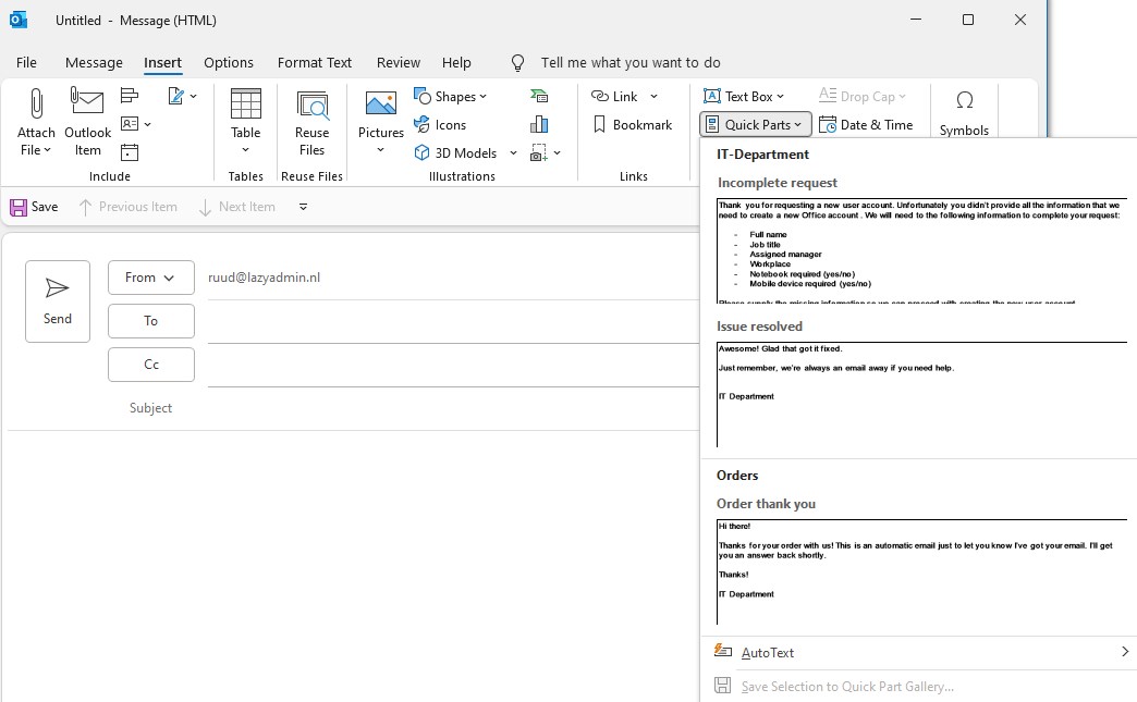 Outlook-E-Mail-Vorlagen – So erstellen, verwenden und teilen Sie sie ...