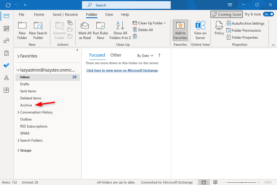 Outlook Online-Archiv für Office 365 erklärt - Tiempo de Frikis