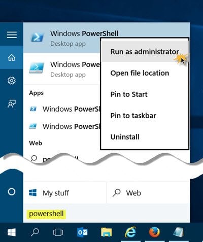 So öffnen Sie eine erhöhte PowerShell-Eingabeaufforderung in Windows 10 ...