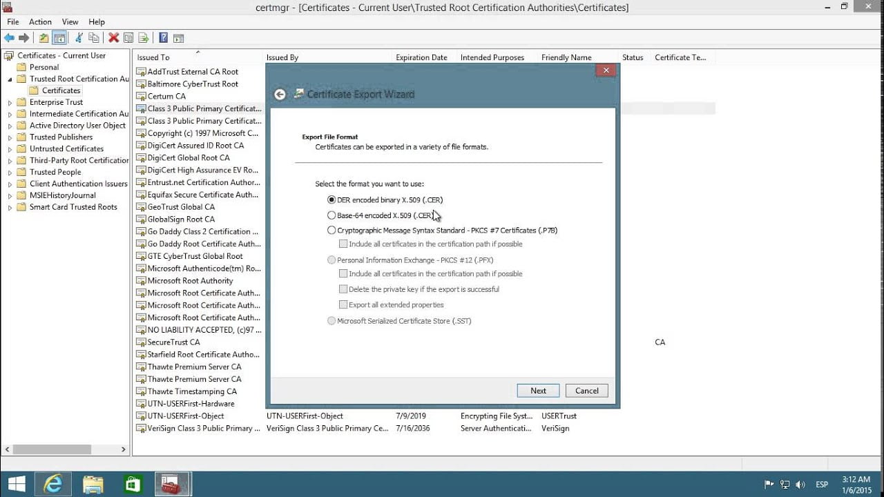 Certmgr MSC Der EN -Windows -Zertifikatadministrator 10 8 7 - Tiempo de ...