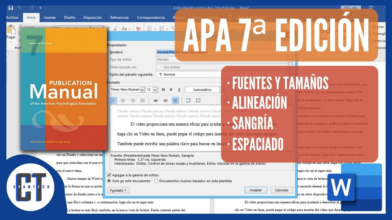 Wie sind Absätze in den APA-Standards der 7. Ausgabe? - Tiempo de Frikis