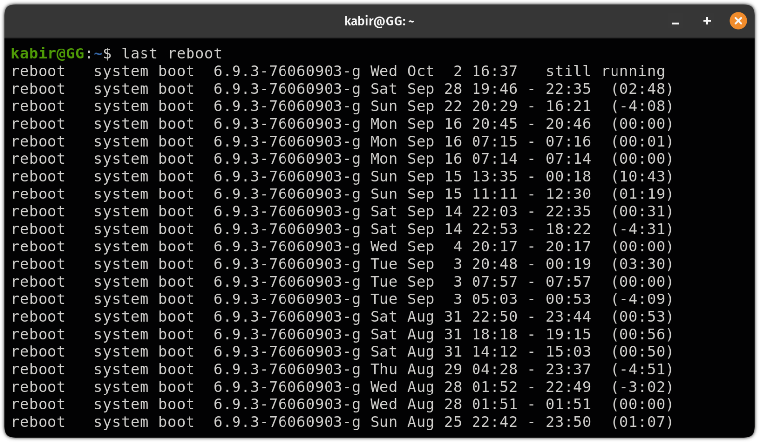 So überprüfen Sie, wann ein Linux -Server zuletzt neu gestartet wurde ...