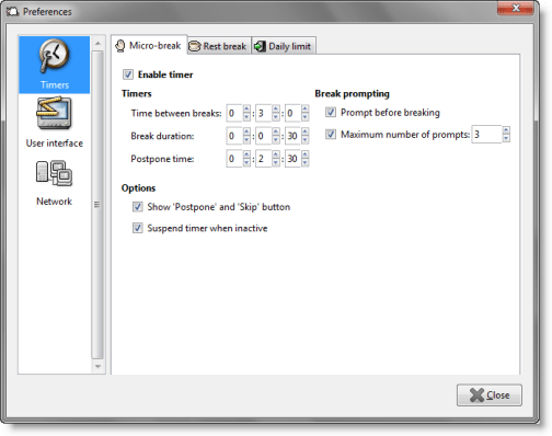 Workrave ist eine kostenlose Software, um Ihre Zeit auf dem Computer zu ...