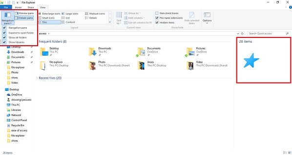 Funktionen, Einstellungen und Änderungen des Windows 10-Datei-Explorers