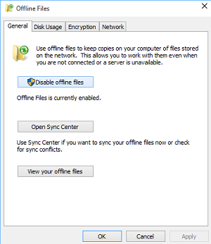 So konfigurieren Sie Dateien mithilfe von Windows Sync Center in ...