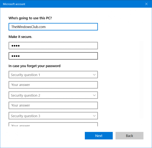 So aktivieren oder deaktivieren Sie Sicherheitsfragen in Windows 11/10 ...