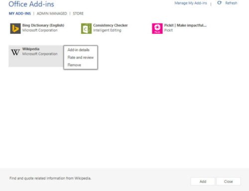 Anzeigen, Verwalten, Installieren und Entfernen von Add-Ins aus Office-Programmen - Tiempo de Frikis