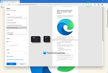 So drucken Sie über den Microsoft Edge-Browser in Windows 11/10 ...