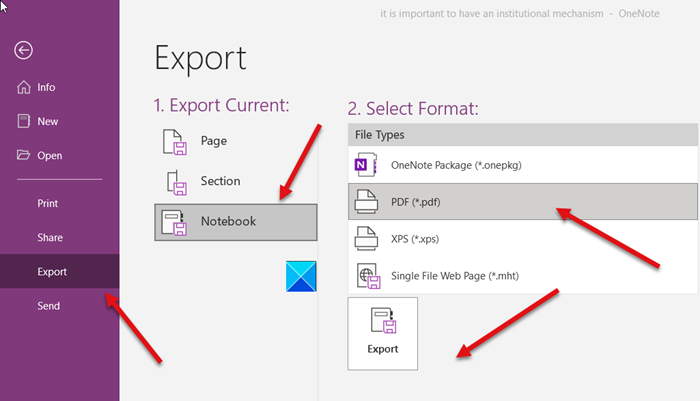 So konvertieren Sie OneNote in Word oder PDF in Windows 11 - Tiempo de ...