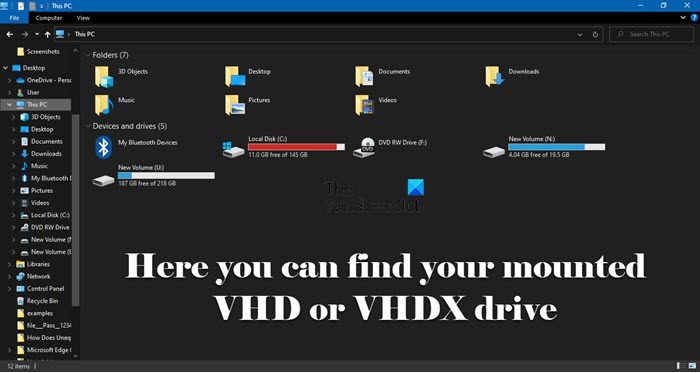 So öffnen Sie VMDK-, VHDX- und VHD-Dateien in Windows 11/10 - Tiempo de Frikis