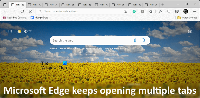 Fix: Microsoft Edge öffnet ständig mehrere Tabs - Tiempo de Frikis