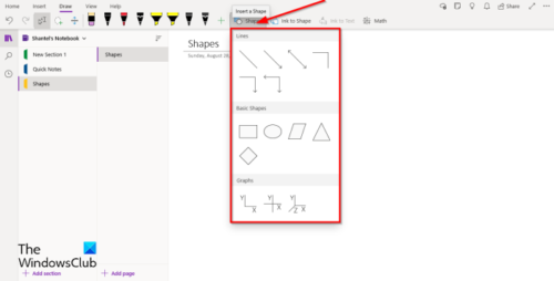 So fügen Sie Formen in OneNote hinzu - Tiempo de Frikis