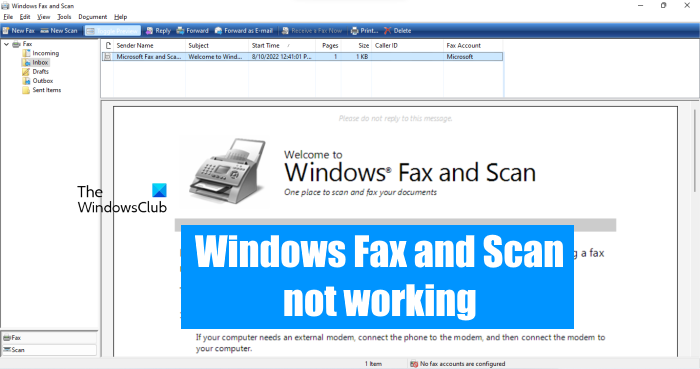 Windows Fax und Scan funktionieren nicht in Windows 11 - Tiempo de Frikis
