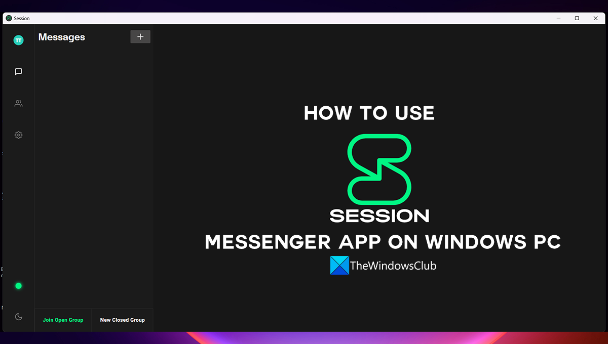 So verwenden Sie die Session Messenger-App auf einem Windows-PC ...