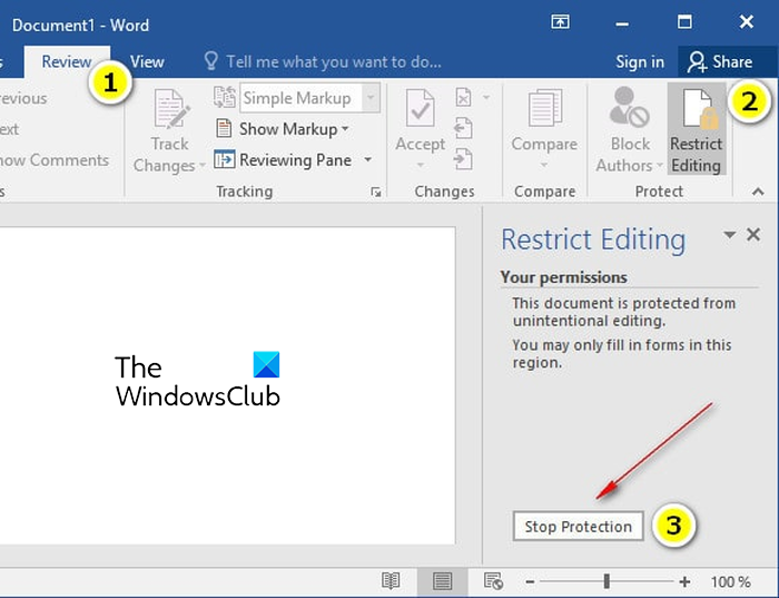 Word -Dokument kann nicht bearbeiten; Bearbeitungsbeschränkungen ...