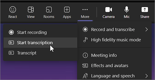 So aktivieren und sehen Sie Transkription in Teams Meeting - Tiempo de ...