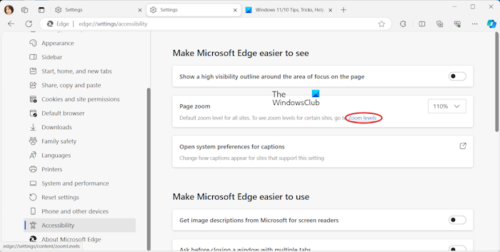 So legen Sie die Standardzoomstufe in Microsoft Edge fest - Tiempo de ...