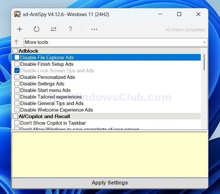 XD-Antispy für Windows 11: Bessere Privatsphäre verwalten und Einschränkungen umgehen