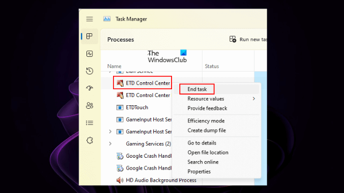 Was ist das ETD Control Center und kann ich es deaktivieren? - Tiempo ...