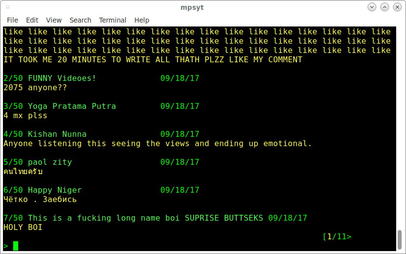 Mps-youtube: a command line YouTube player and downloader